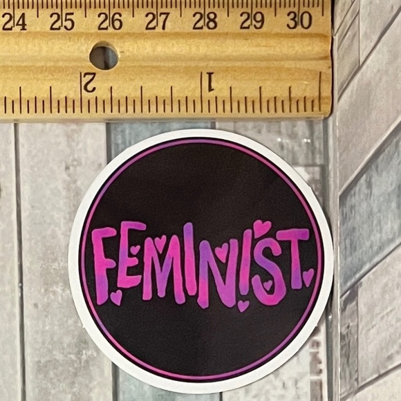 Office | 110 Empowering Feminist Reusable Waterproof Vinyl Sticker ...